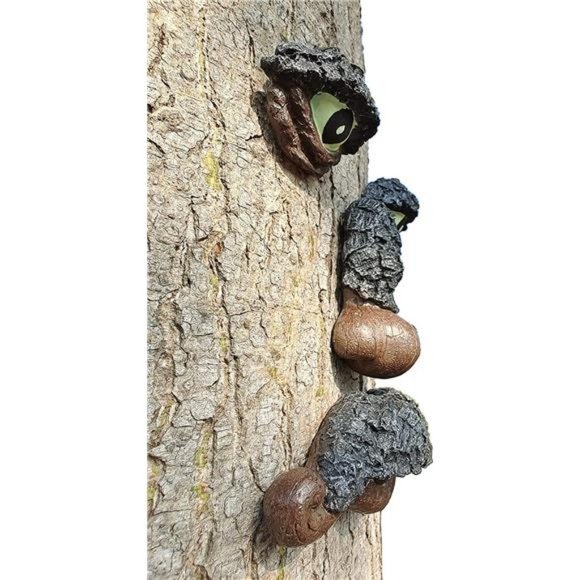 Accents | Tree Face Man With Mustache Captain Hook Tree Hugger Garden ...